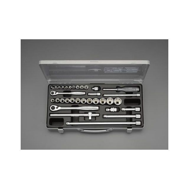 ●メーカー名：エスコ / ESCO●商品名：1/4”DR・3/8”DR ソケットレンチセット●メーカー品番：EA618H-5●JANコード：4548745158922商品の保証は、メーカー保証書の内容に準じます。備考■セット内容…33点セッ...