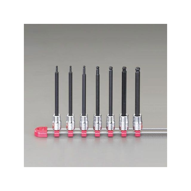 ●メーカー名：エスコ / ESCO●商品名：3/8”DR/1/8”-5/16”/7個組 Ball-Hexビットソケット●メーカー品番：EA618PV-1●JANコード：4548745568219商品の保証は、メーカー保証書の内容に準じます。...