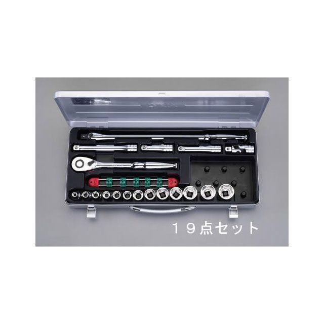 ●メーカー名：エスコ / ESCO●商品名：1/2”DR ソケットレンチセット●メーカー品番：EA618R-5●JANコード：4548745571646商品の保証は、メーカー保証書の内容に準じます。備考■差込角…1/2”■セット内容…■ソケ...