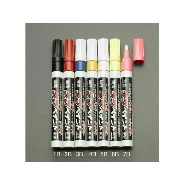 ●メーカー名：エスコ / ESCO●商品名：黄/中字 油性タフペイント（蛍光）●メーカー品番：EA765MT-6B●JANコード：4548745850895商品の保証は、メーカー保証書の内容に準じます。備考■油性■中字■線幅…1.8〜2.5...