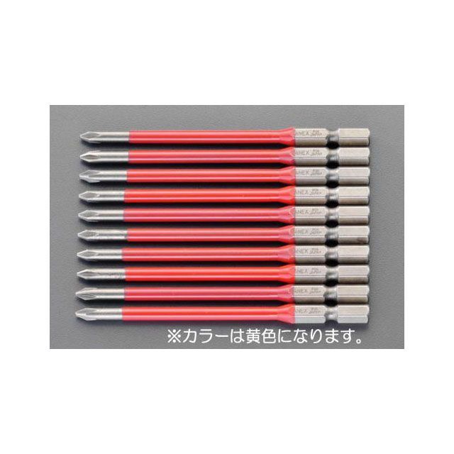 ●メーカー名：エスコ / ESCO●商品名：#2x100mm 10本組カラービット●メーカー品番：EA813A-29●JANコード：4548745050851商品の保証は、メーカー保証書の内容に準じます。備考■六角シャンク…1/4”■マグネ...