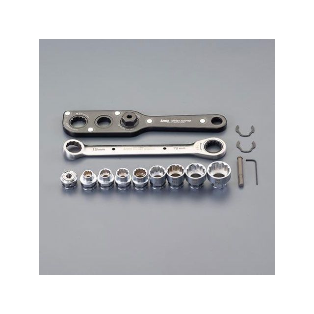 ●メーカー名：エスコ / ESCO●商品名：オフセットアダプター ラチェットレンチセット●メーカー品番：EA813A-47S●JANコード：4550061546963商品の保証は、メーカー保証書の内容に準じます。備考■セット内容・オフセット...