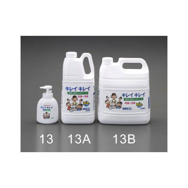 ●メーカー名：エスコ / ESCO●商品名：250ml ハンドソープ・薬用（キレイキレイ）●メーカー品番：EA922C-13●JANコード：4548745418941商品の保証は、メーカー保証書の内容に準じます。備考■弱酸性■キレイキレイ殺...
