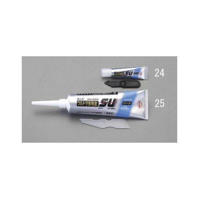 ●メーカー名：エスコ / ESCO●商品名：10g ウルトラ多用途接着剤（ハード/クリヤー）●メーカー品番：EA935B-24●JANコード：4548745654387商品の保証は、メーカー保証書の内容に準じます。備考■カラー…クリアー■シ...
