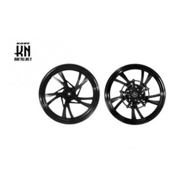 ●メーカー名：KN企画 / kn926(ケイエヌキカク)●商品名：MOS 鍛造アルミホイール前後セット（ブラック）●メーカー品番：Z-GSX-FG-5-09-KN●JANコード：4580630313832商品の保証は、メーカー保証書の内容に...