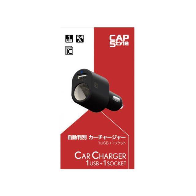 ●メーカー名：CAPS(キャップ)●商品名：1ソケット+1ポートUSB（2.4A）●メーカー品番：SK-03●JANコード：4580552870598商品の保証は、メーカー保証書の内容に準じます。仕様入力：DC12V/24V出力（ソケット）...