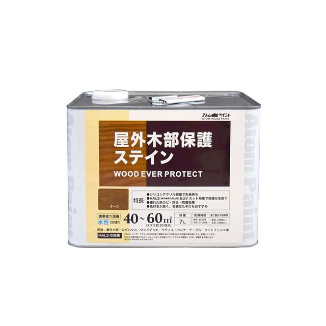 ●メーカー名：アトムハウスペイント / ATOM HOUSE PAINT●商品名：水性ウッドエバープロテクト7Lオーク●JANコード：4971544089928商品の保証は、メーカー保証書の内容に準じます。カラーオーク備考■シリコンアクリル...