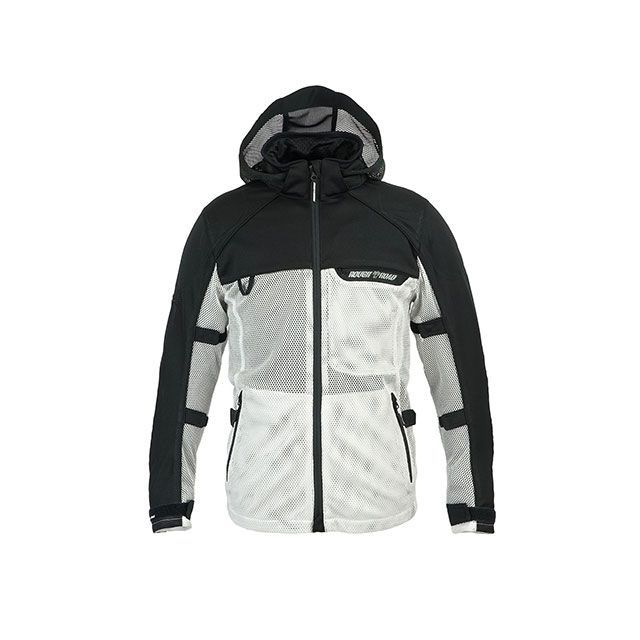 ●メーカー名：ラフ＆ロード / Rough&Road(ラフアンドロード)●商品名：RR7352 ダイレクトエアメッシュパーカーFP（ブラック/プラチナシルバー）●サイズ LL・サイズ：Sはこちら・サイズ：Mはこちら・サイズ：Lはこちら・サイ...