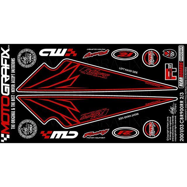 ●メーカー名：モトグラフィックス / MOTOGRAFIX●商品名：ボディパッド リアパッド●メーカー品番：MT-RH009KR●JANコード：4580041249799当商品はお客様ご注文後の海外輸入となります。通常時で1ヶ月半ほど入荷日...