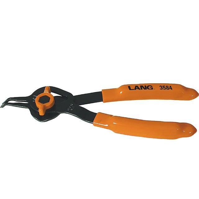 ●メーカー名：LANGTOOLS / Lang Tools(ラングツール)●商品名：3584 軸穴兼用 スナップリングプライヤー ばね無し 45度アングル 爪径1.0mm 全長150mm●メーカー品番：3584●JANコード：0077769...