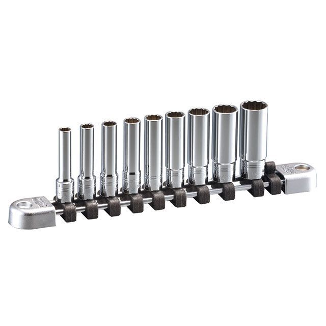 ●メーカー名：ネプロス / nepros●商品名：NTB2L09BWA 9個組 6.3sq. 12角ディープソケットセット インチサイズ ホルダー付●メーカー品番：NTB2L09BWA●JANコード：4989433174419商品の保証は、...