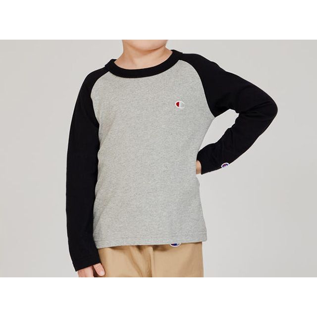 ●メーカー名：チャンピオン / champion●商品名：CK-Y403 RAGLAN LONG T-SHIRT（OグレーXブラック）●サイズ 150・サイズ：140はこちら●メーカー品番：CK-Y403●JANコード：4550356739...