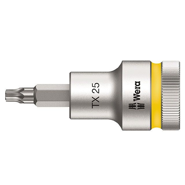 ●メーカー名：ヴェラ / WERA●商品名：003831 差込角1/2DR トルクスビットソケット ドライブ保持機能付き サイズTX25 全長60mm●メーカー品番：・003831●JANコード：4013288183323商品の保証は、メー...