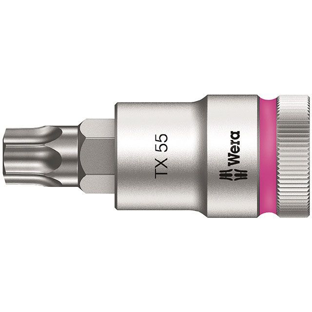 ●メーカー名：ヴェラ / WERA●商品名：003837 差込角1/2DR トルクスビットソケット ドライブ保持機能付き サイズTX55 全長60mm●メーカー品番：・003837●JANコード：4013288183385商品の保証は、メー...