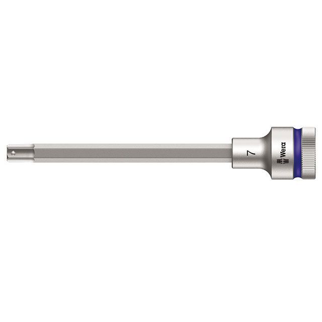 ●メーカー名：ヴェラ / WERA●商品名：003843 差込角1/2DR INHEXビットソケット ドライブ保持機能付き 六角差込サイズ7mm 全長140mm●メーカー品番：・003843●JANコード：4013288183514商品の保...