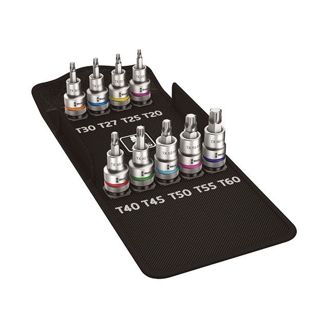 ●メーカー名：ヴェラ / WERA●商品名：004202 差込角1/2inch 9点組 ビットソケットセットセット 保持機能付き T20-T60●メーカー品番：・004202●JANコード：4013288184276商品の保証は、メーカー保...
