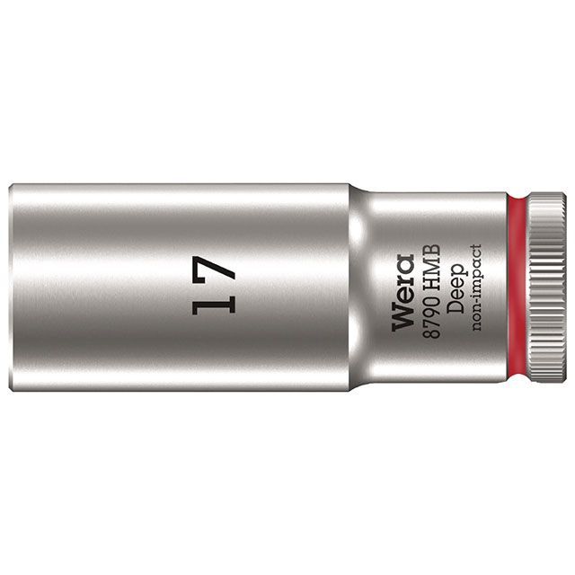 ●メーカー名：ヴェラ / WERA●商品名：004539 差込角3/8DR 六角ねじ ボルト用 ディープソケット 六角サイズ17mm 全長64mm●メーカー品番：・004539●JANコード：4013288210470商品の保証は、メーカー...