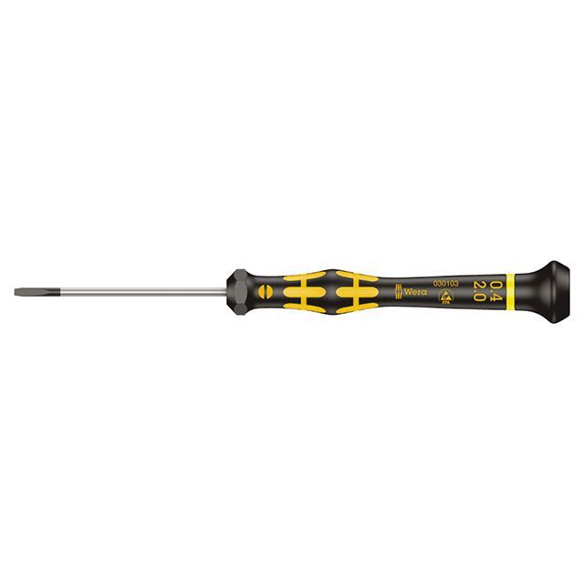 ●メーカー名：ヴェラ / WERA●商品名：030103 ESD静電気放電対策 精密用マイナスドライバー 刃先サイズ2.0 軸長60mm●メーカー品番：・030103●JANコード：4013288039064商品の保証は、メーカー保証書の内...