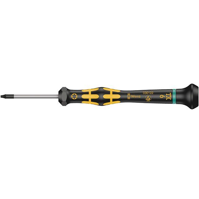 ●メーカー名：ヴェラ / WERA●商品名：030122 ESD静電気放電対策 精密トルクスマイクロドライバー サイズTX6 軸長40mm●メーカー品番：・030122●JANコード：4013288039187商品の保証は、メーカー保証書の...