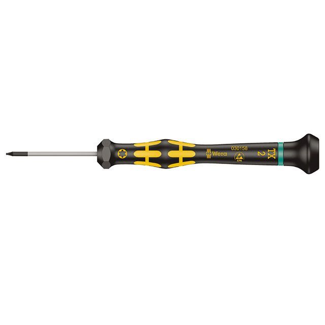 ●メーカー名：ヴェラ / WERA●商品名：030158 ESD静電気放電対策 精密用トルクスドライバー 刃先サイズT2 軸長40mm●メーカー品番：・030158●JANコード：4013288215239商品の保証は、メーカー保証書の内容...