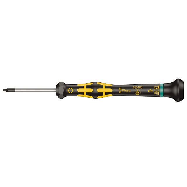 ●メーカー名：ヴェラ / WERA●商品名：030400 ESD静電気放電対策 精密用トルクスドライバー 保持機能付 刃先サイズT4 軸長40mm●メーカー品番：・030400●JANコード：4013288183972商品の保証は、メーカー...
