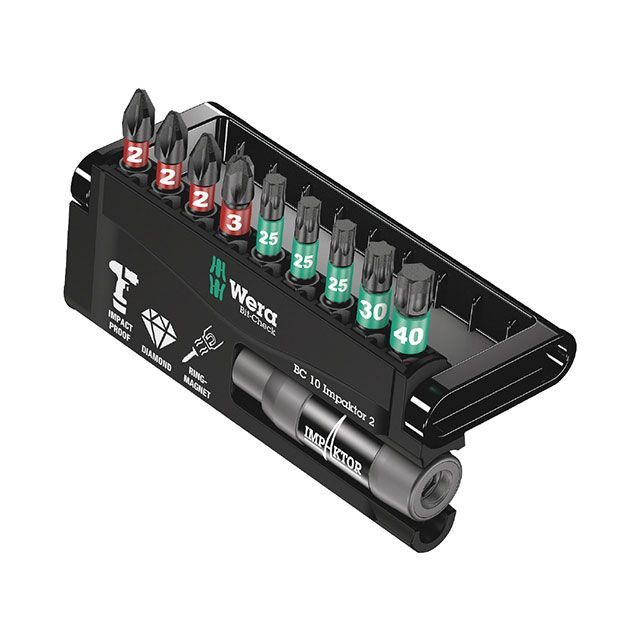 ●メーカー名：ヴェラ / WERA●商品名：057682 10本組 差込6.35mm インパクト用 プラストルクスドライバービットセット ホルダー付●メーカー品番：・057682●JANコード：4013288156792商品の保証は、メーカ...