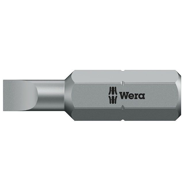 ●メーカー名：ヴェラ / WERA●商品名：072057 マイナスネジ用 ドライバービット 差込6.35mm 刃先サイズ0.8X5.5mm 全長25mm●メーカー品番：・072057●JANコード：4013288010940商品の保証は、メ...