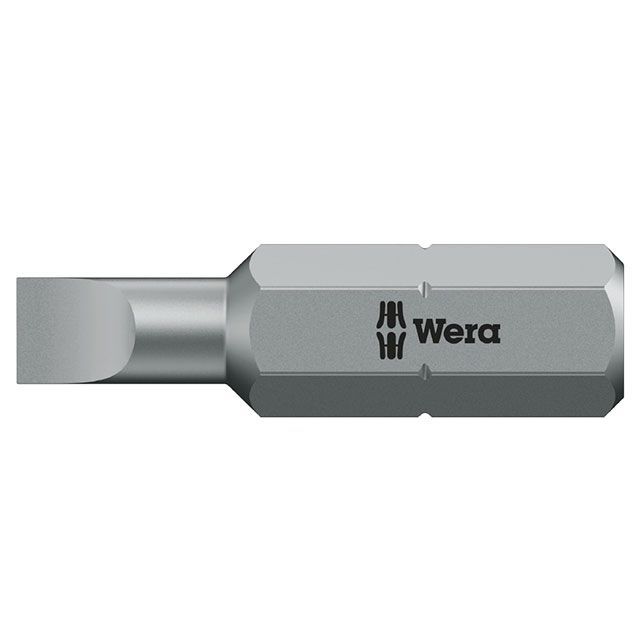 ●メーカー名：ヴェラ / WERA●商品名：072061 マイナスネジ用 ドライバービット 差込6.35mm 刃先サイズ1.2X6.5mm 全長25mm●メーカー品番：・072061●JANコード：4013288010964商品の保証は、メ...