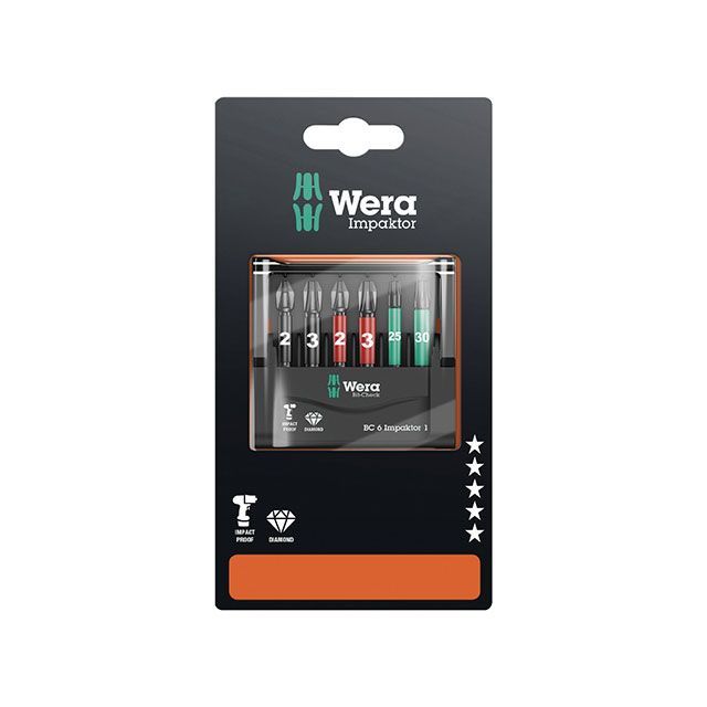●メーカー名：ヴェラ / WERA●商品名：073890 6点組 1/4HEX Impacter Bit-Check インパクタービットチェック ビットセット●メーカー品番：・073890●JANコード：4013288158635商品の保証...