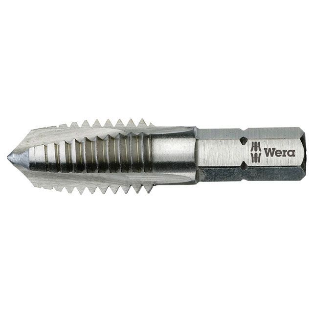●メーカー名：ヴェラ / WERA●商品名：104671 HSS タップビット 六角軸 差込6.35mm タップサイズM10x1.5mm 全長40mm●メーカー品番：・104671●JANコード：4013288117625商品の保証は、メー...