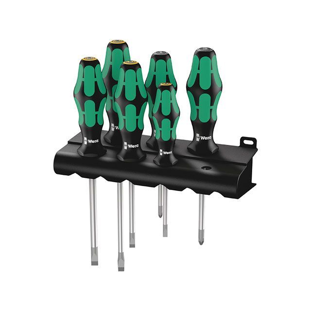 ●メーカー名：ヴェラ / WERA●商品名：105656 6本組 Kraftform Plusハンドル マイナスポジドライブドライバーセット ラック付●メーカー品番：・105656●JANコード：4013288003140商品の保証は、メー...