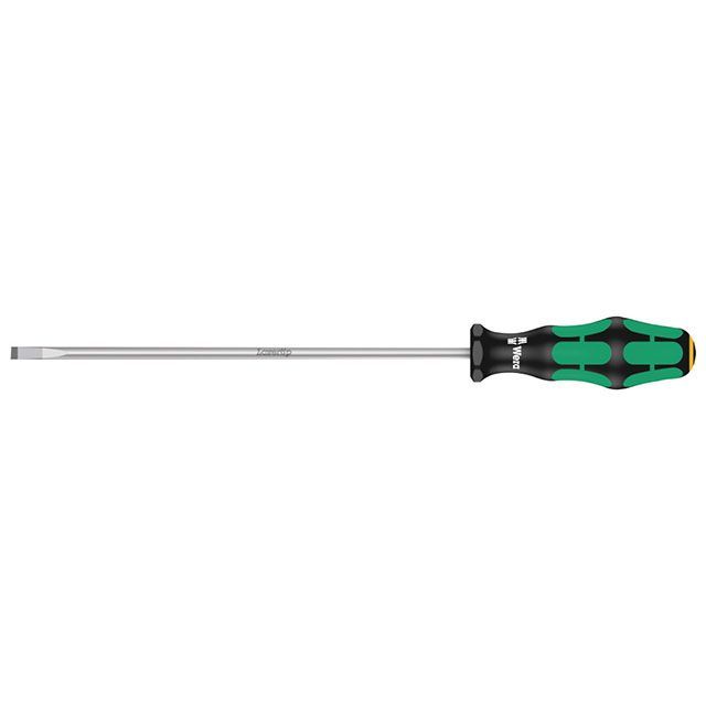 ●メーカー名：ヴェラ / WERA●商品名：110008 電気工事関連向け 細軸マイナスドライバー 刃先サイズ-5.5mm 軸長200mm●メーカー品番：・110008●JANコード：4013288003355商品の保証は、メーカー保証書の...