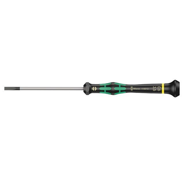 ●メーカー名：ヴェラ / WERA●商品名：118012 精密用マイナスドライバー 刃先サイズ-3.5 軸長80mm●メーカー品番：・118012●JANコード：4013288031921商品の保証は、メーカー保証書の内容に準じます。仕様先...