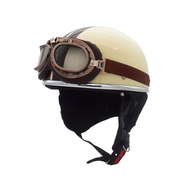 ●メーカー名：スピードピット / SPEEDPIT●商品名：CL-950EX ゴーグル付きヘルメット（アイボリー/ブラウン）●メーカー品番：CL-950EX●JANコード：4984679513800商品の保証は、メーカー保証書の内容に準じま...