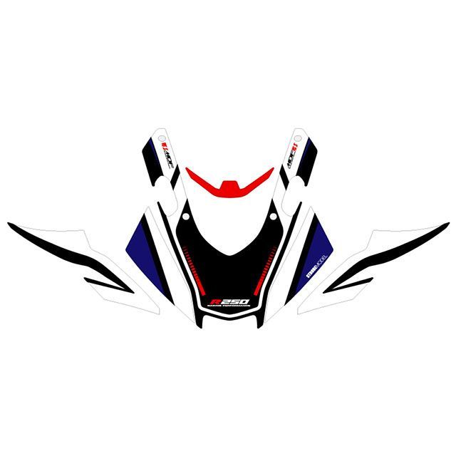 ●メーカー名：エムディーエフ / MDF●商品名：YZF-R25（2025〜）グラフィックキット ストロボモデル（ブルー）●タイプ フロントトップパーツ・タイプ：コンプリートセットはこちら・タイプ：フロントフェンダーパーツはこちら・タイプ：...
