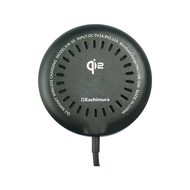 ●メーカー名：カシムラ / Kashimura●商品名：Qi2マグネットワイヤレス充電器 15W 1m（ブラック）●メーカー品番：KW50●JANコード：4907986330502商品の保証は、メーカー保証書の内容に準じます。カラーブラック...
