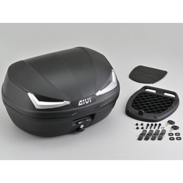●メーカー名：ジビ / GIVI●商品名：リアボックス モノロック 45L E455NT TECH（未塗装ブラック/クリアーレンズ）●メーカー品番：63426●JANコード：4909449668498商品の保証は、メーカー保証書の内容に準じ...