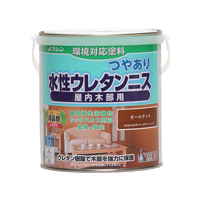 ●メーカー名：和信ペイント / Washi Paint(ワシンペイント)●商品名：＃941703 水性ウレタンニス 0.7L（オールナット）●メーカー品番：＃941703●JANコード：4965405115321商品の保証は、メーカー保証書...