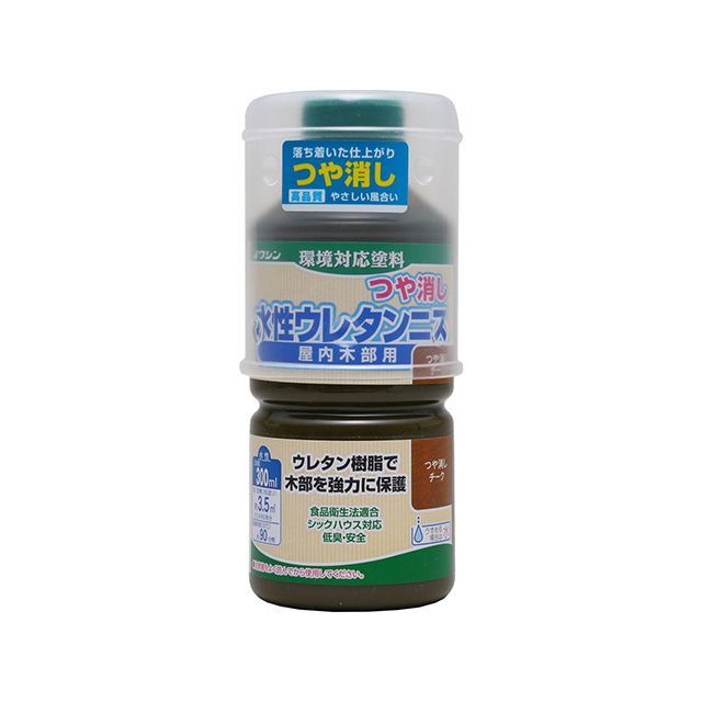 ●メーカー名：和信ペイント / Washi Paint(ワシンペイント)●商品名：＃800342 水性ウレタンニス 300ml（つや消しチーク）●メーカー品番：＃800342●JANコード：4965405161502商品の保証は、メーカー保...