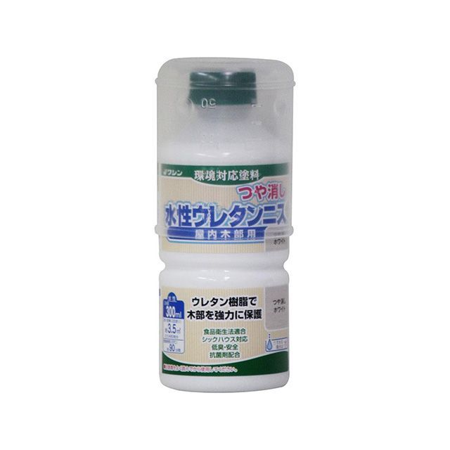 ●メーカー名：和信ペイント / Washi Paint(ワシンペイント)●商品名：＃800349 水性ウレタンニス 300ml（艶消WH）●メーカー品番：＃800349●JANコード：4965405161571商品の保証は、メーカー保証書の...
