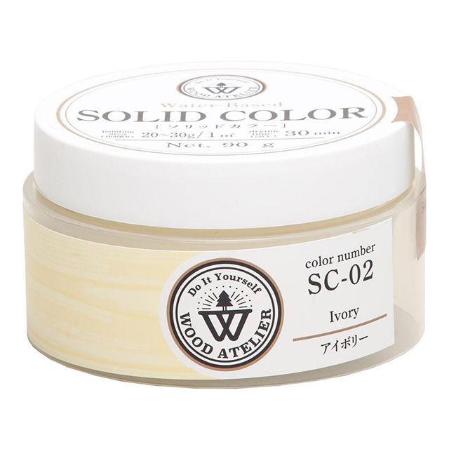 ●メーカー名：和信ペイント / Washi Paint(ワシンペイント)●商品名：＃800822 Wood Atelier ソリッドカラー SC-02 90g（アイボリー）●メーカー品番：＃800822●JANコード：49654056140...