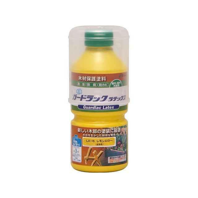 ●メーカー名：和信ペイント / Washi Paint(ワシンペイント)●商品名：＃800064 ガードラックラテックス 270ml（レモンエロー）●メーカー品番：＃800064●JANコード：4965405160154商品の保証は、メーカ...