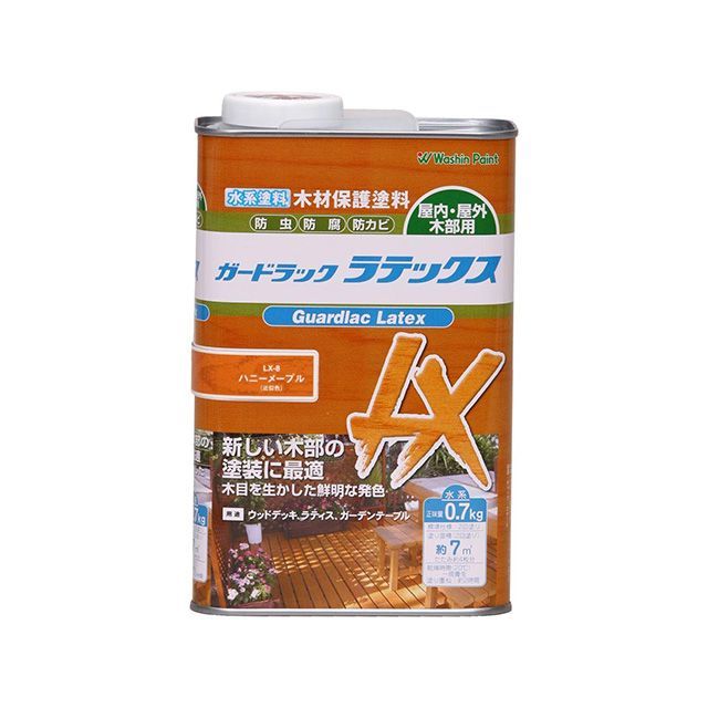 ●メーカー名：和信ペイント / Washi Paint(ワシンペイント)●商品名：＃911508 ガードラックラテックス 0.7kg（ハニーメープル）●メーカー品番：＃911508●JANコード：4965405117776商品の保証は、メー...