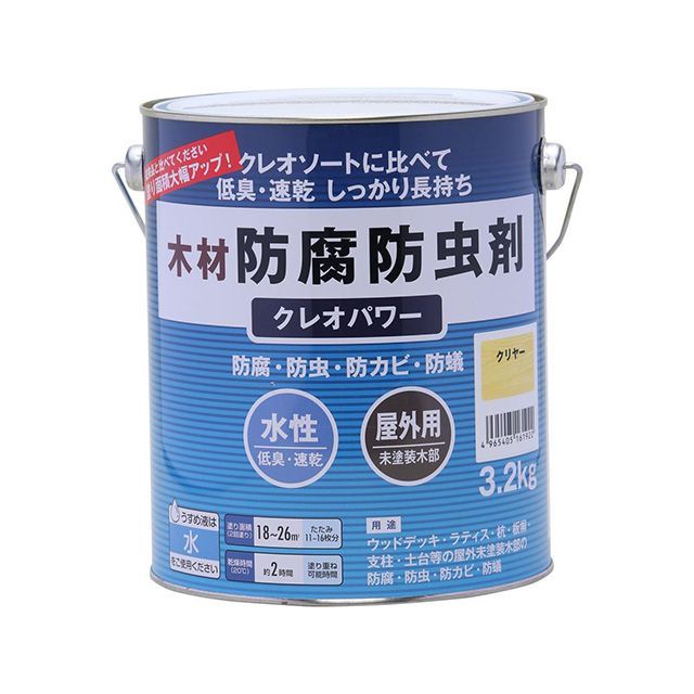 ●メーカー名：和信ペイント / Washi Paint(ワシンペイント)●商品名：＃800503 クレオパワー 3.2kg（クリヤー）●メーカー品番：＃800503●JANコード：4965405161922商品の保証は、メーカー保証書の内容...