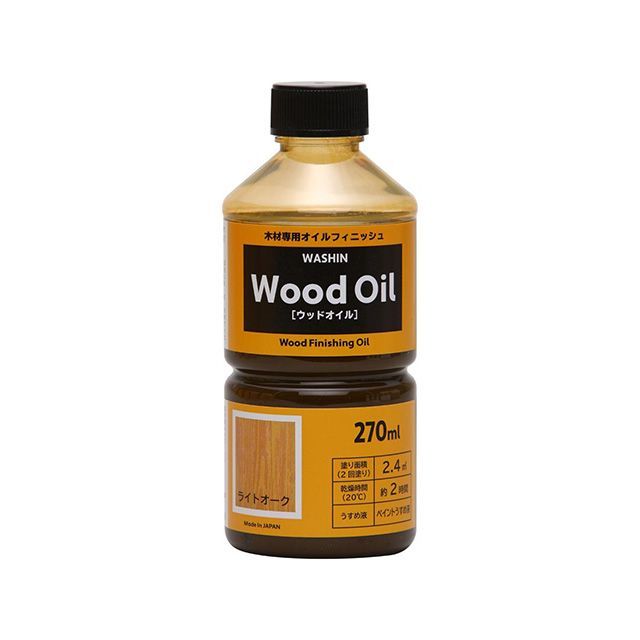●メーカー名：和信ペイント / Washi Paint(ワシンペイント)●商品名：＃900627 ウッドオイル 270ml（ライトオーク）●メーカー品番：＃900627●JANコード：4965405213317商品の保証は、メーカー保証書の...