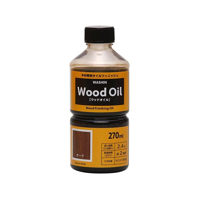 ●メーカー名：和信ペイント / Washi Paint(ワシンペイント)●商品名：＃900634 ウッドオイル 270ml（オーク）●メーカー品番：＃900634●JANコード：4965405212525商品の保証は、メーカー保証書の内容に...