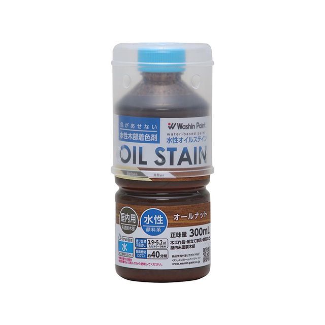●メーカー名：和信ペイント / Washi Paint(ワシンペイント)●商品名：＃910675 水性オイルステイン 300ml（オールナット）●メーカー品番：＃910675●JANコード：4965405115444商品の保証は、メーカー保...