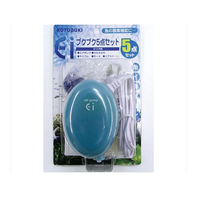 ●メーカー名：寿工芸 / Kotobuki(コトブキコウゲイ)●商品名：Eiブクブク5点セット●JANコード：4972814405134商品の保証は、メーカー保証書の内容に準じます。お魚に酸素を！ブクブクセット！小型水槽26L以下用。寸法（...