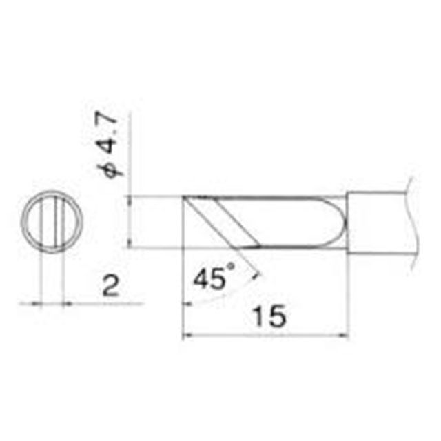 ●メーカー名：エスコ / ESCO●商品名：4.7mm 交換用こて先●メーカー品番：EA304AG-27●JANコード：4518340691438商品の保証は、メーカー保証書の内容に準じます。こて先：φ4.7mm先端長：15mmEA304A...