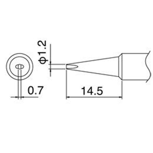 ●メーカー名：エスコ / ESCO●商品名：φ1.2mm こて先（EA304HD-50B・-50C用）●メーカー品番：EA304HD-7●JANコード：4548745832525商品の保証は、メーカー保証書の内容に準じます。こて先：φ1.2...